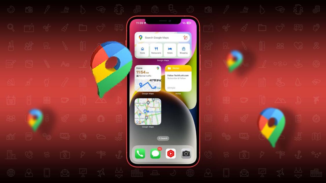 How to Add Google Traffic Widgets on iPhone & Android | TechRushi