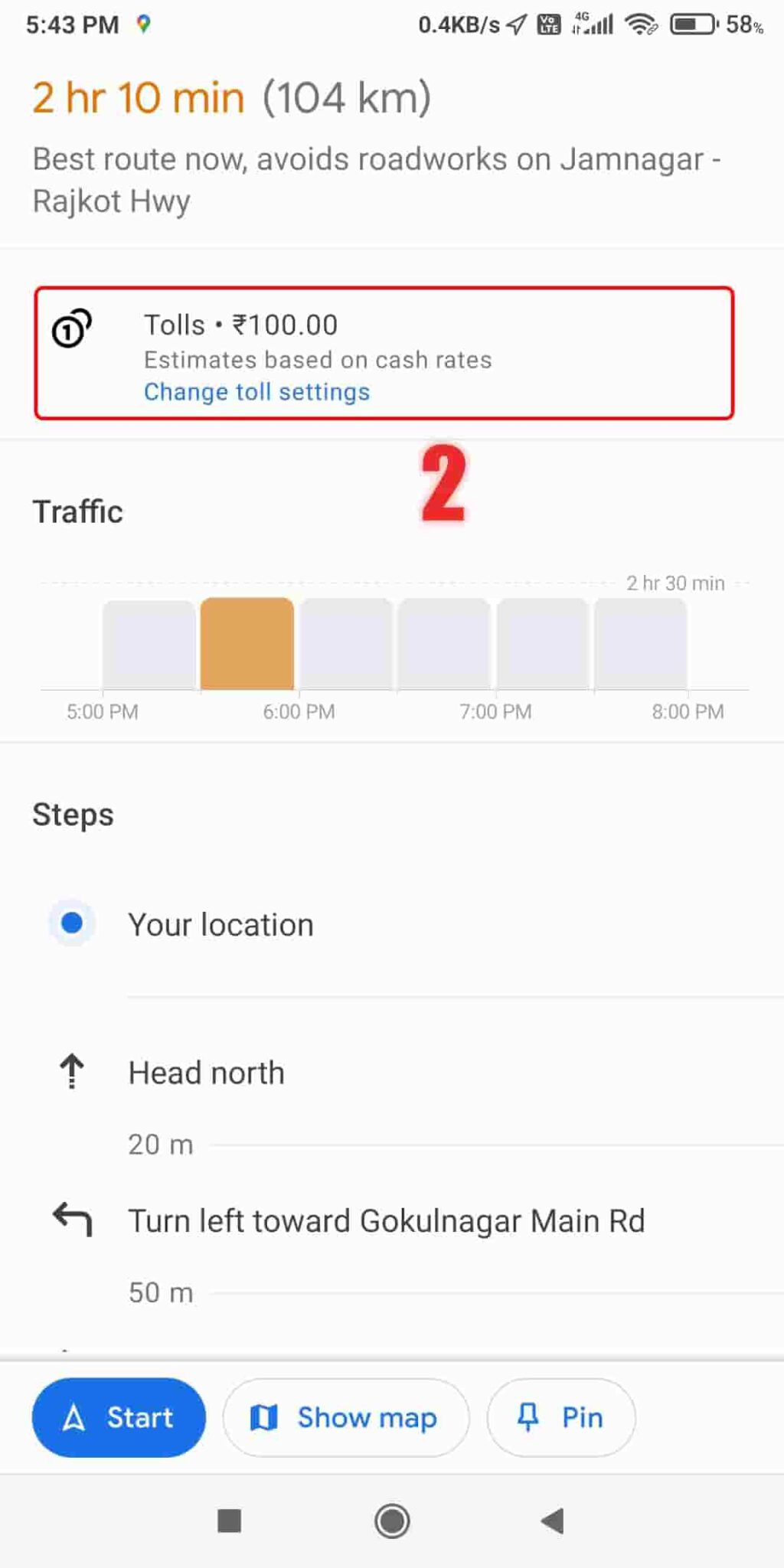 Check & Avoid Toll Prices Using Google Maps | TechRushi