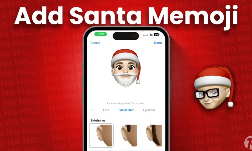 How to Add Santa Memoji in iMessage on iPhone & iPad | TechRushi